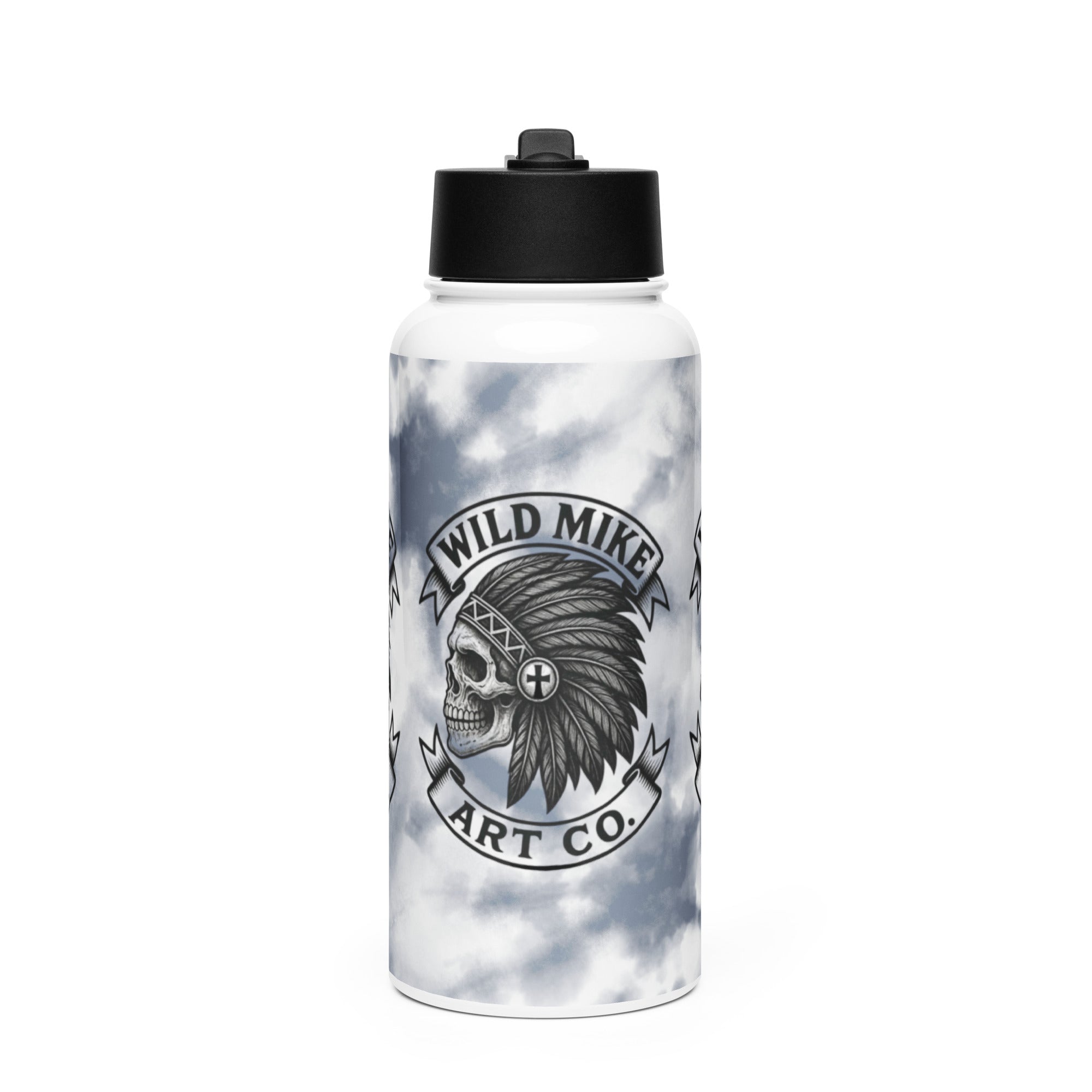 Wild Mike Water bottle- 32OZ. "Dispersed ink" – Wild Mike Art Co.